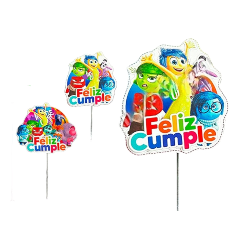 ADORNO PINCHE “FELIZ CUMPLE” INTENSAMENTE 2 (POLIFAN) – Cotillon ...
